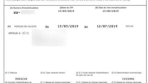 CPI & plaque WW : demandez une immatriculation provisoire en ligne